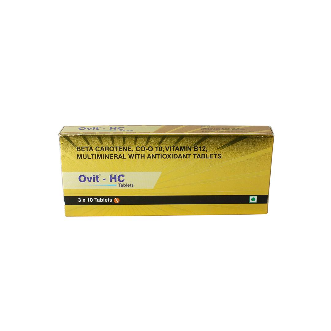 Ovit - HC Tablet - Beta Carotene, Co-enzyme Q10, Zinc Sulphate
